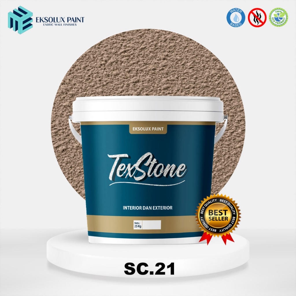 Jual TEXSTONE Cat Tembok Tekstur Pasir Motif Kamprot INTERIOR ...