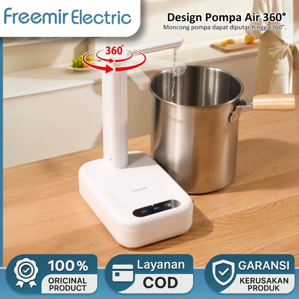 Jual [A GRADE] freemir Pompa Air Galon Elektrik Otomatis - Portable ...