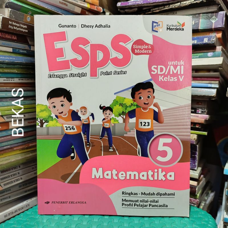 Jual Buku ESPS Matematika MTK Kelas 5 V SD MI Penerbit Erlangga ...