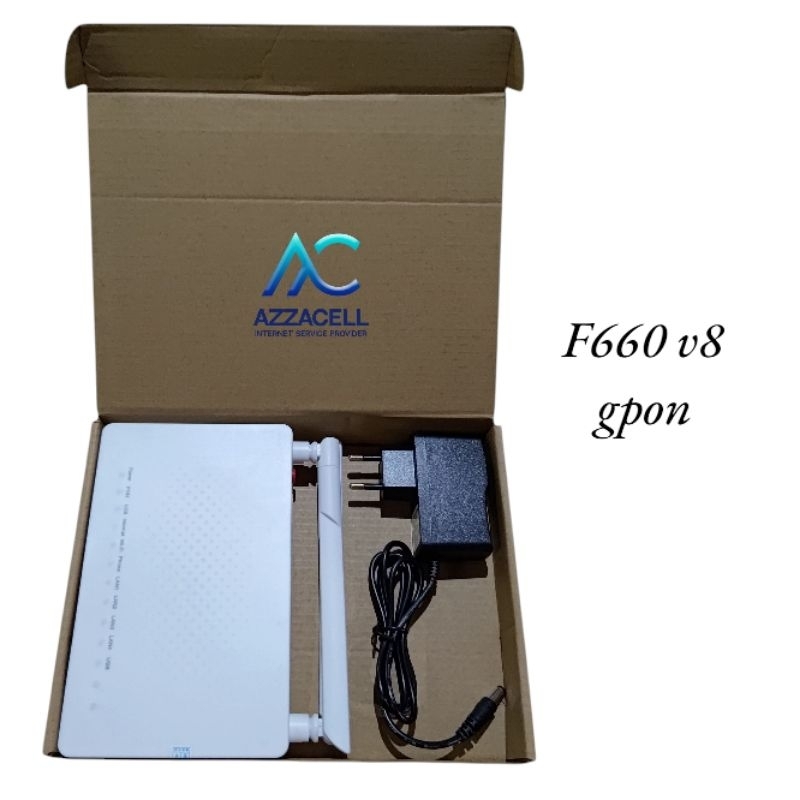 Jual ont ZTE f660 v8 gpon baru support omci baru remote set adaptor 12v router 660 v9 | Shopee ...