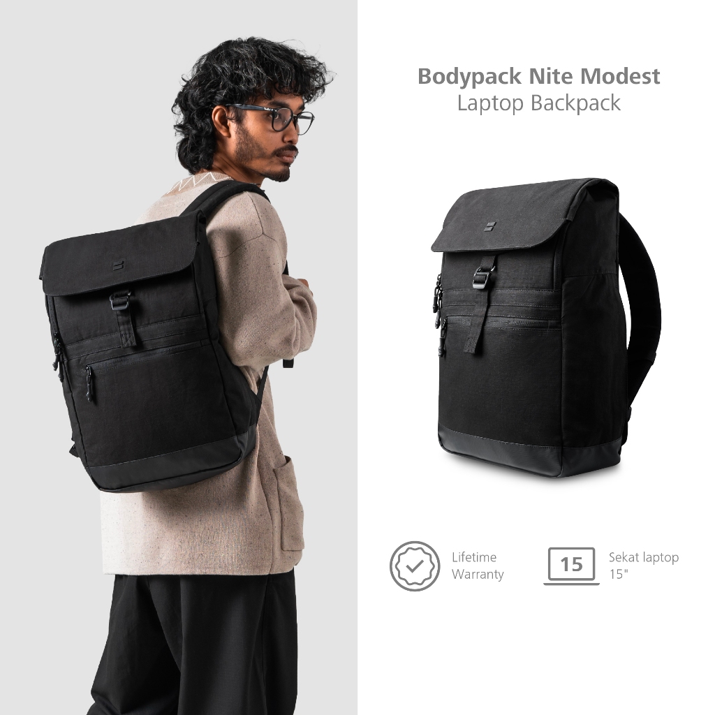 Jual Bodypack Nite Modest Laptop Backpack 14 Inch Tas Ransel Kerja ...