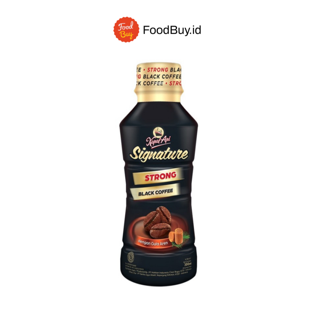 Jual Kapal Api Botol Signature Strong Black Coffee 200ml | Shopee Indonesia
