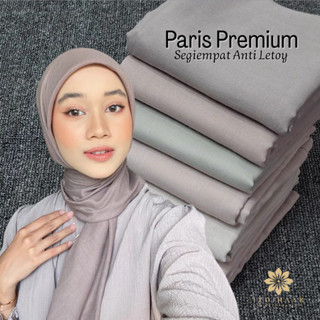Jual Hijab Paris Premium Segi Empat Anti Letoy Jilbab Paris Jadul Segiempat Voal Polos Adem ...