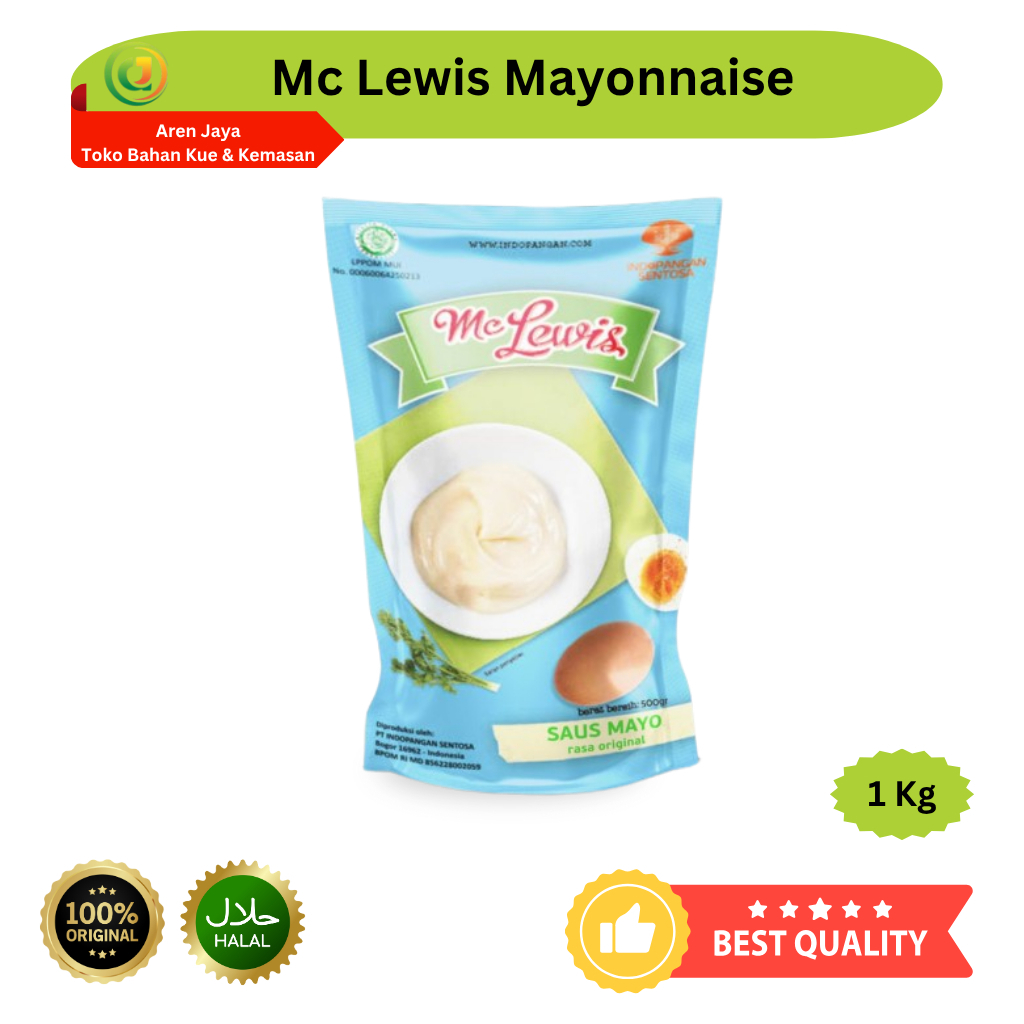 Jual Mc Lewis Original Mayonnaise Mayonaise Mayones Mayo Kemasan 1 Kg | Shopee Indonesia