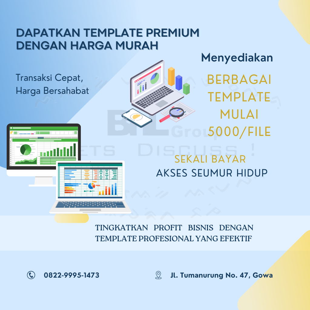 Jual Template Excel Format Financial Tools – Pantau Cash, Piutang, Aset ...