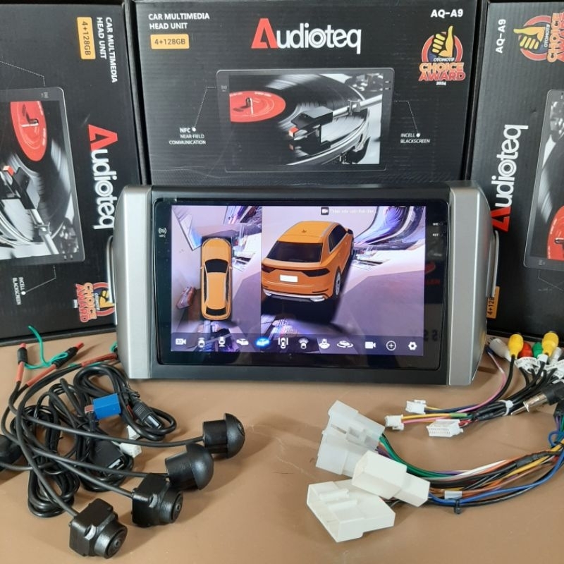 Jual HEAD UNIT ANDROID AUDIOTEQ 4/128 GB NFC 360 KAMERA ANDROID INNOVA ...