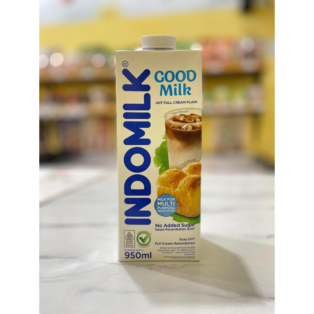 Jual Indomilk UHT Full Cream Plain 950ml | Shopee Indonesia