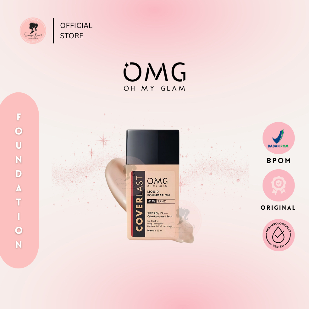 Jual OMG Oh My Glam - Coverlast Liquid Foundation SPF20/PA++ - Alas ...