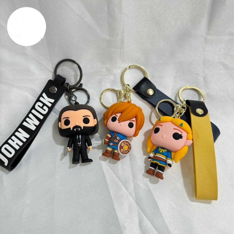 Jual Gantungan Kunci Karakter Zelda KeyChains John Wick Keren ...