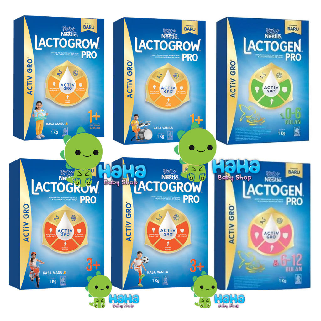 Jual LACTOGROW 1+PRO (1-3th) / 3+PRO (3-5th) / 4 MADU / PLAIN / VANILA ...