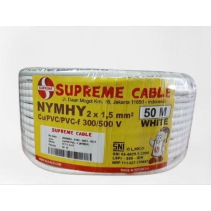 Jual Kabel Listrik Supreme NYMHY 2x15 Jual Eceran (Meter) | Shopee Indonesia