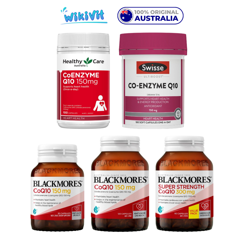 Jual HEALTHY CARE CoEnzyme Q10 150mg 100 Capsules / SWISSE Co-Enzyme Q10 150 mg 180 / CoQ10 30 ...