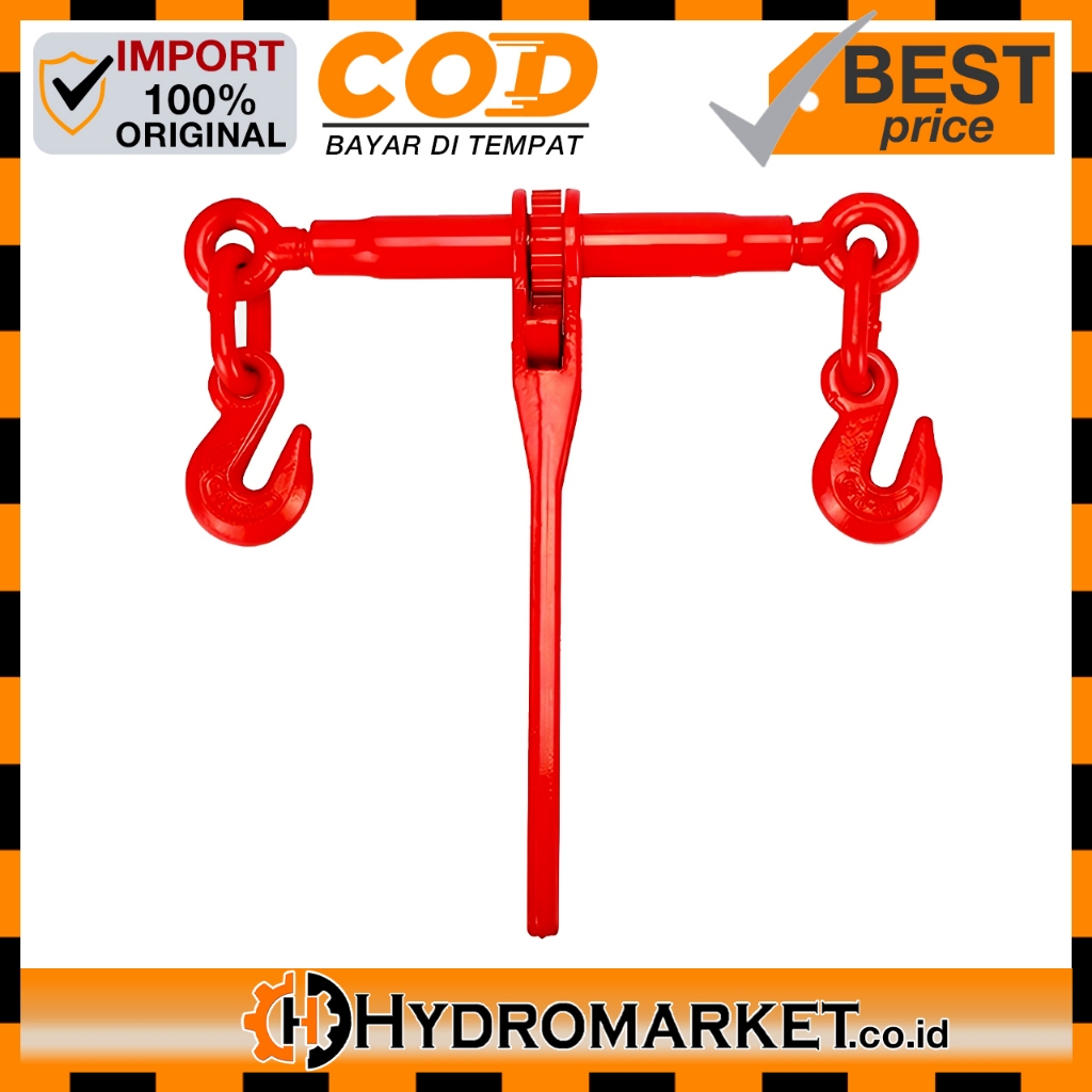 Jual Ratchet Load Binder 5/16"-3/8" (3 Ton Double Hook) / Pengikat ...