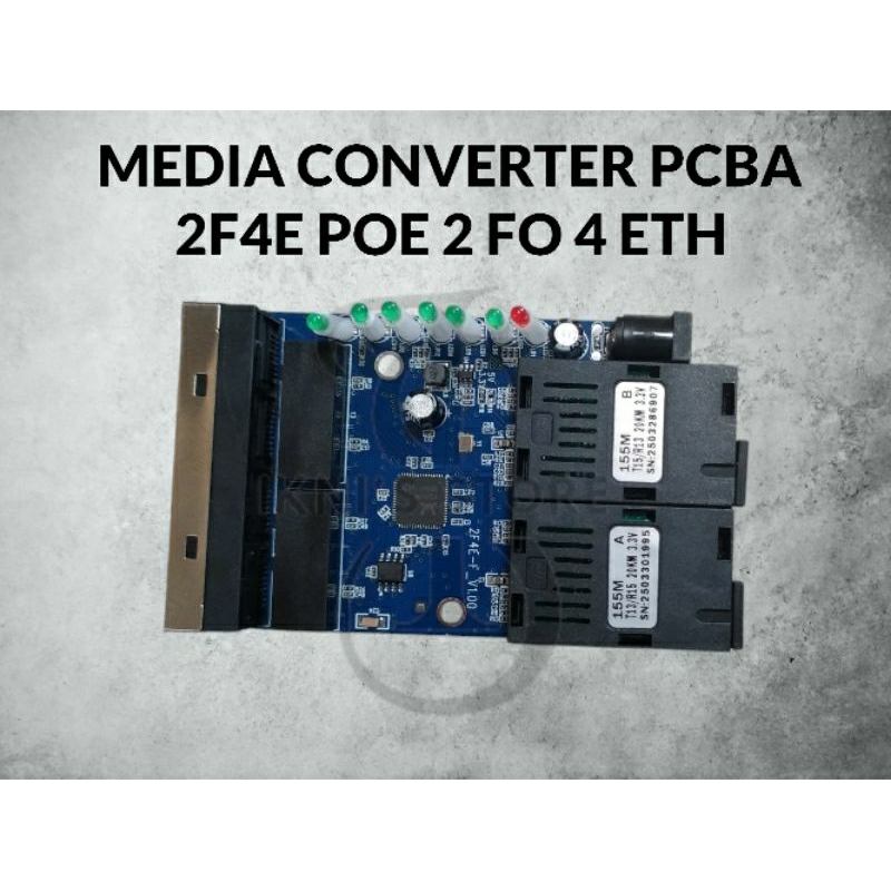 Jual MEDIA CONVERTER PCBA 2F4E POE 2 FO 4 ETH | Shopee Indonesia
