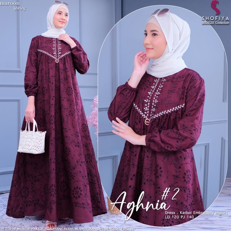 Jual ALULA BY SHOFIYA/DIERA DRESS KATBOL BY SHOFIYA/SYIBILLA DRESS BY SHOFIYA HIJAB | Shopee ...