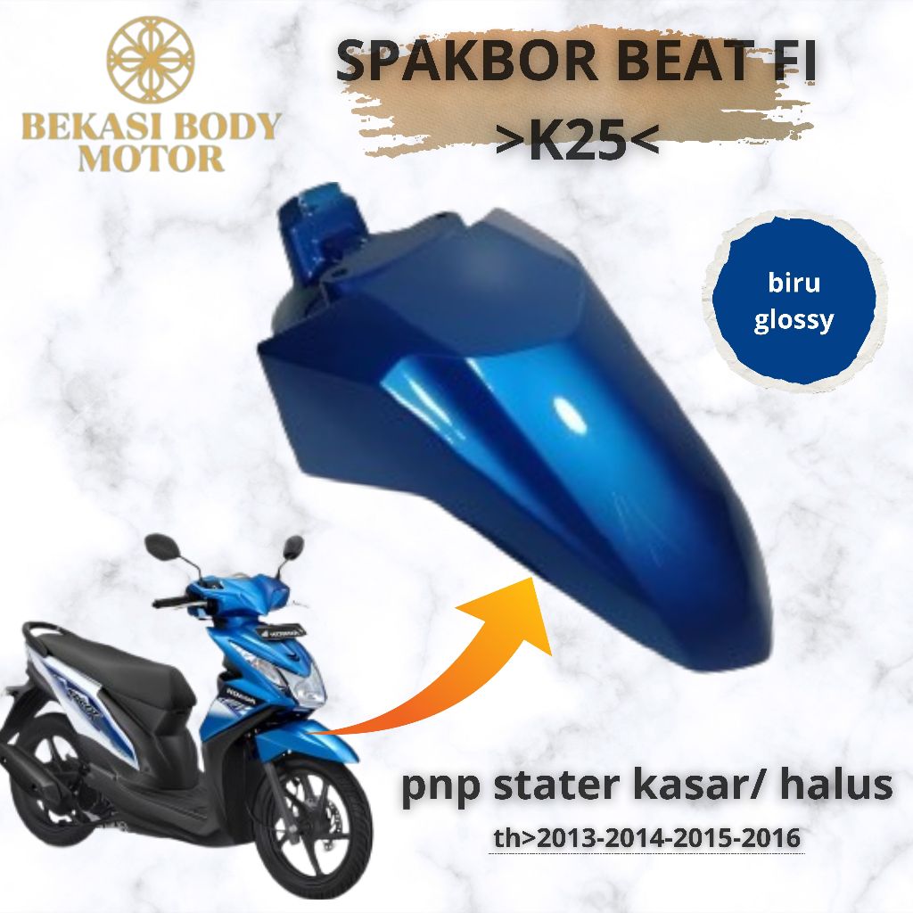 Jual SEPAKBOR DEPAN BEAT FI ESP BIRU 2013-2015 //SPK K25 NON ORIGINAL ...