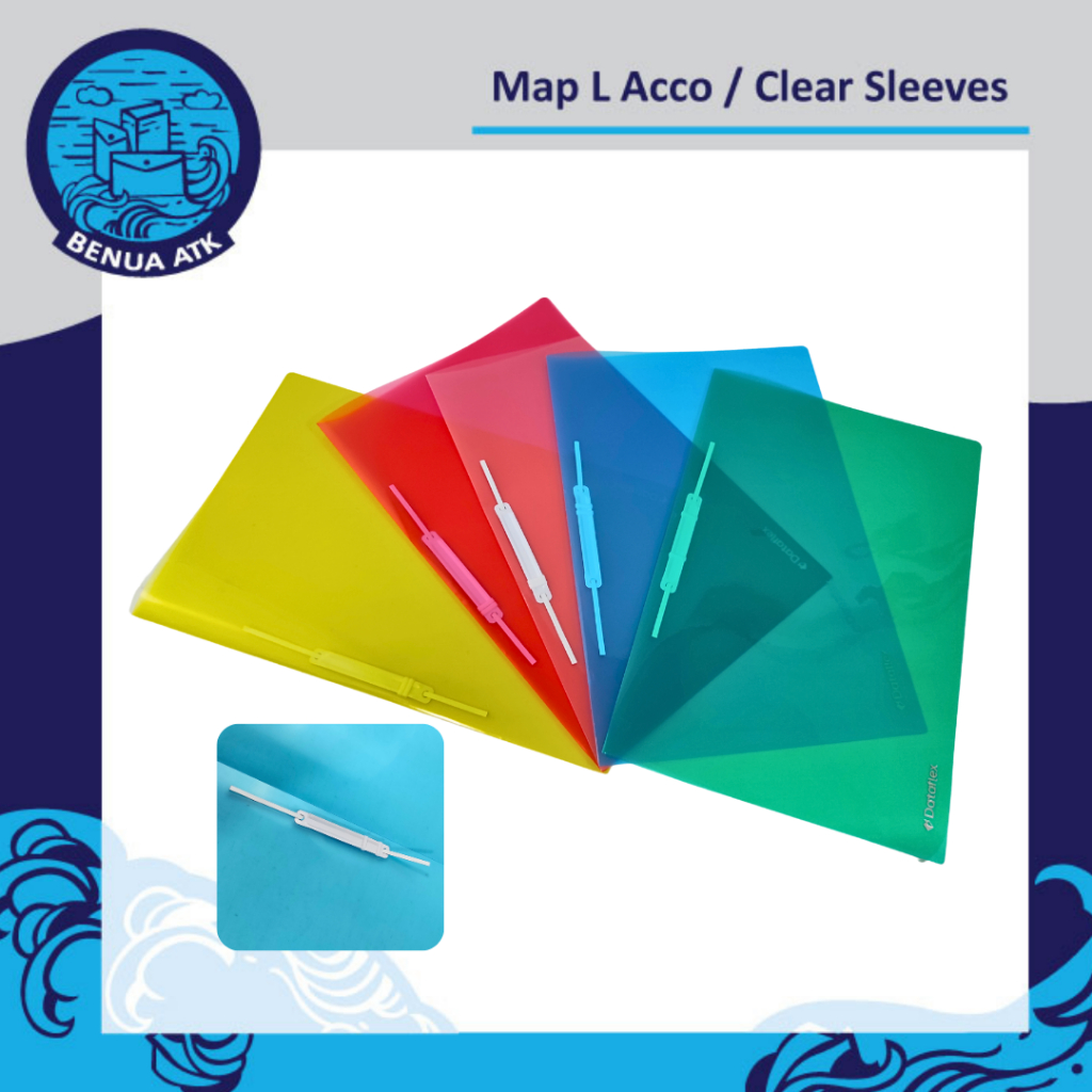 Jual Map L Acco/ Clear Sleeves Acco Folio Dataflex (isi 12pcs) | Shopee ...