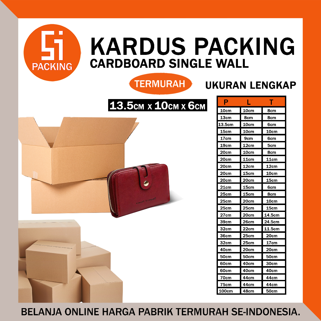 Jual Kardus Packing Karton Box 13.5x10x6 cm Dus Single Layer Coklat ...