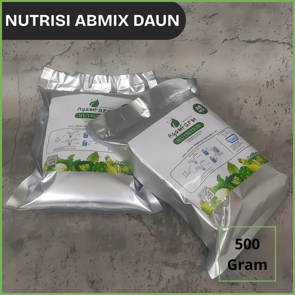 Jual AB Mix 1 Liter Serbuk Pupuk Hidroponik Sayuran Daun / Nutrisi ...