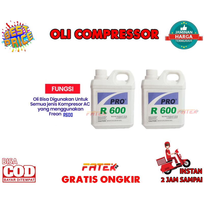 Jual OLI AC | OIL KOMPRESOR AC R600 PRO | OLI KOMPRESOR R 600 PRO | OLI ...