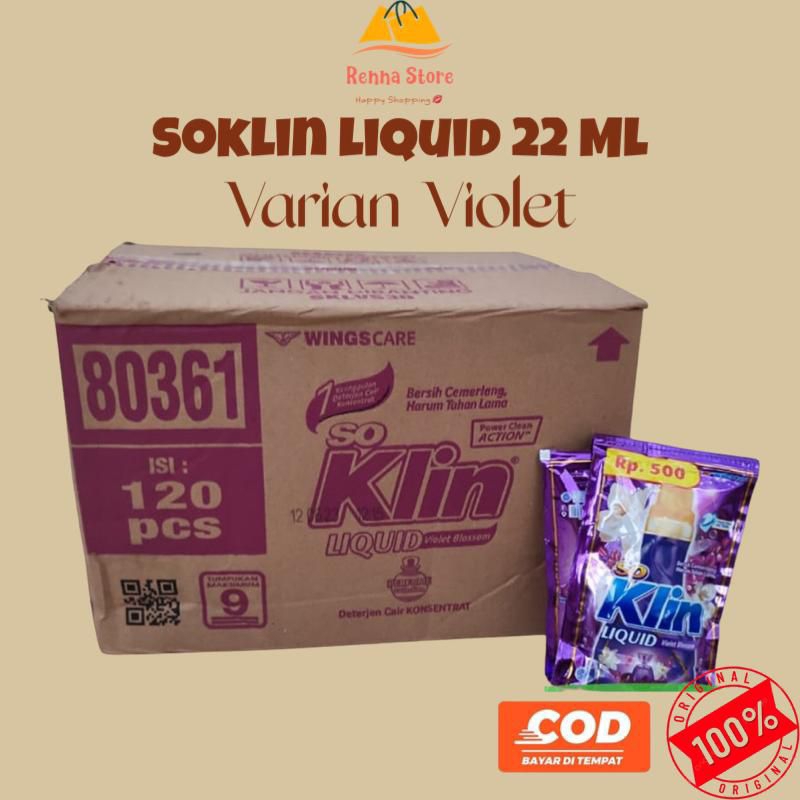 Jual NEW Soklin Liquid 22ml Cair (1dus isi 130sachet) Mix Campur ...
