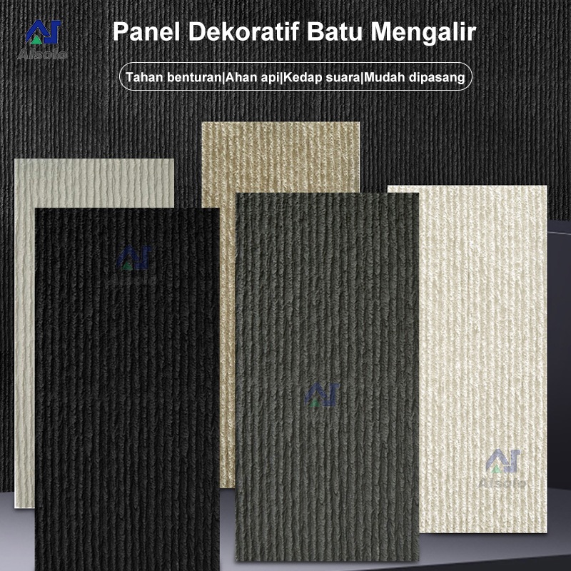 Jual PU Mengalir Batu / PU Stone Wall Panel 120cmx60cmx3cm Wallstone ...