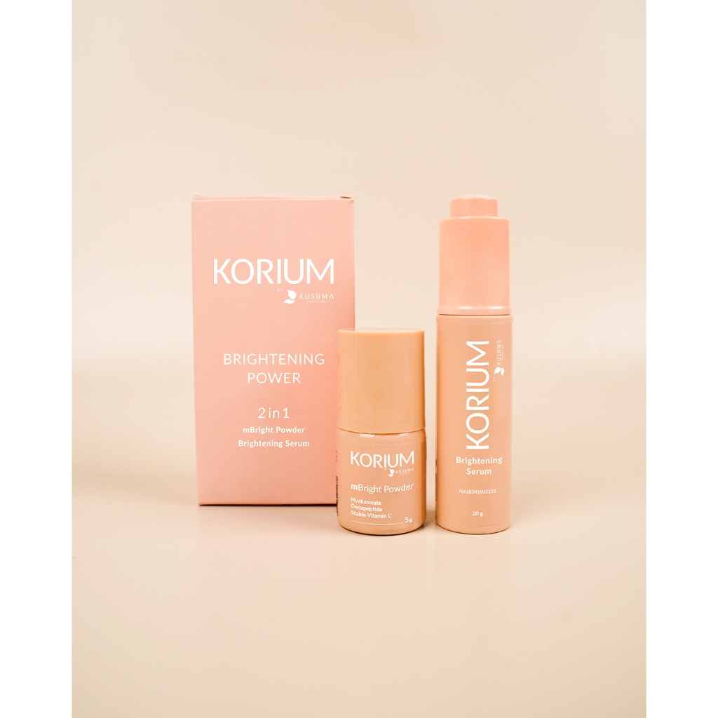 Jual Korium Brightening Power 2 in 1 – Serum & Powder Pencerah Wajah ...