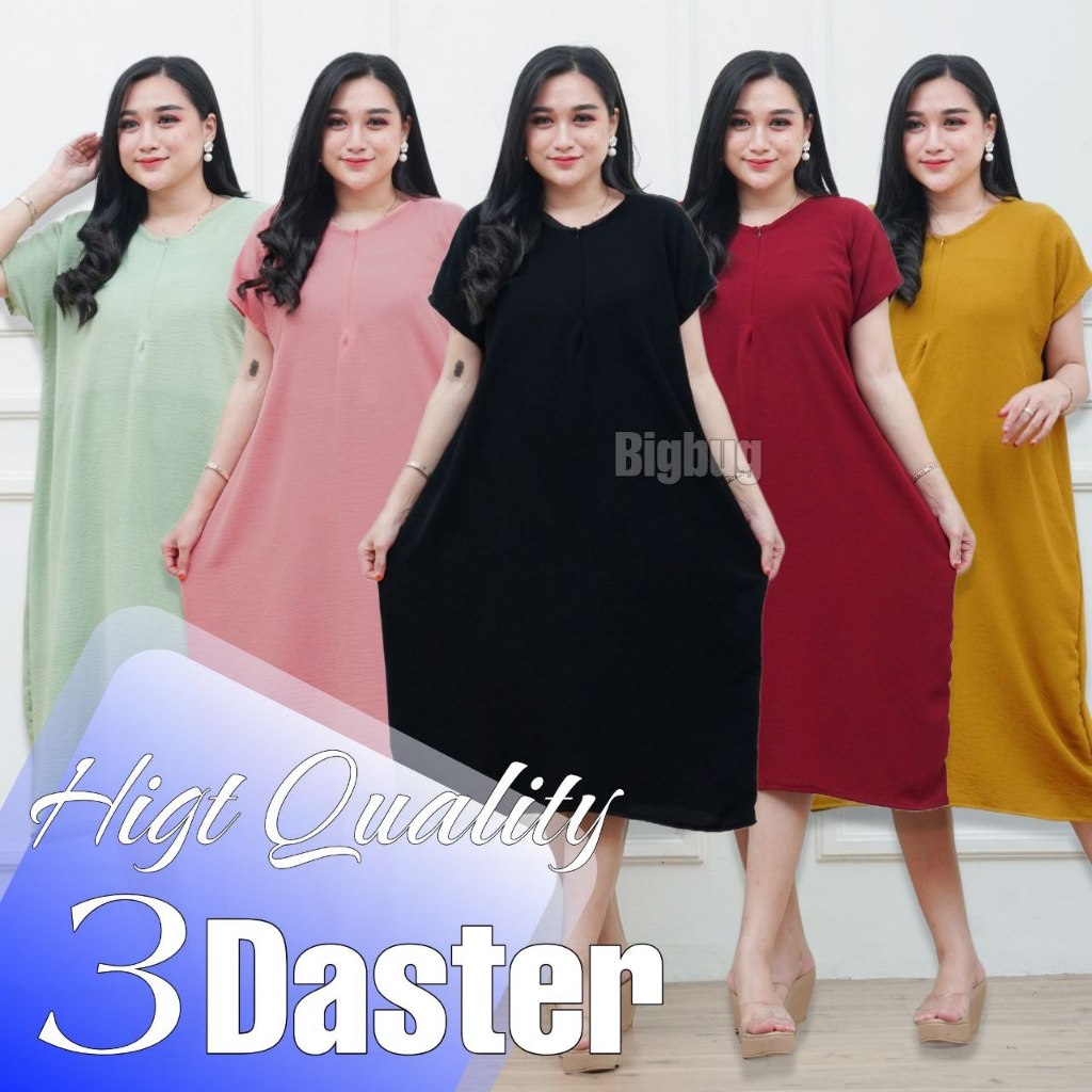 Jual Daster polos warna flow premium cringkel adem 100k dpt 3 | Shopee ...