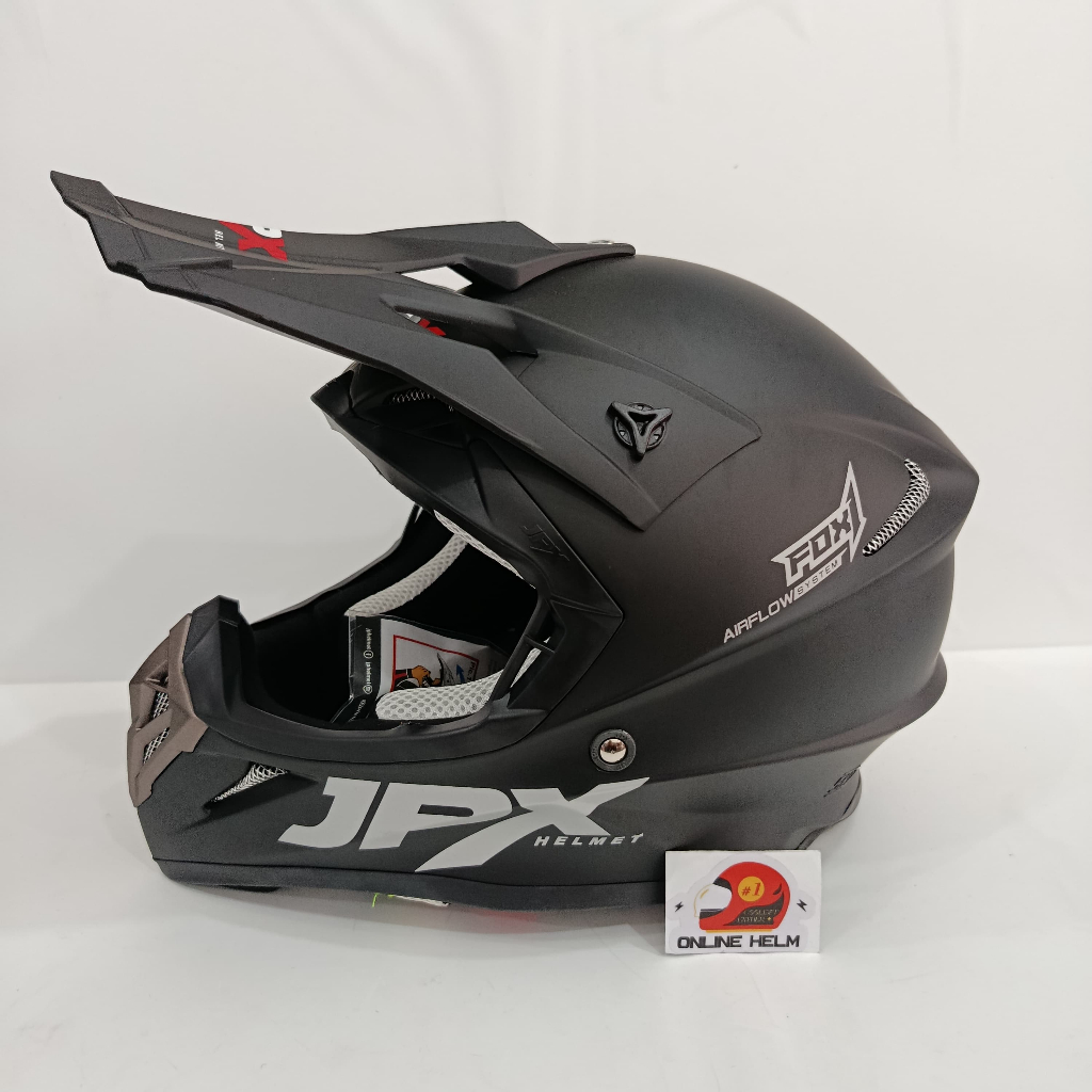 Jual HELM JPX CROSS SOLID ORIGINAL WARNA HITAM DOFF | Shopee Indonesia