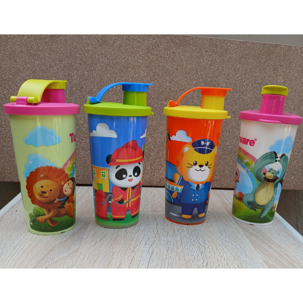Jual Fun Tumbler Tupperware - Botol Minum Anak 260 ml (Baru) | Shopee ...