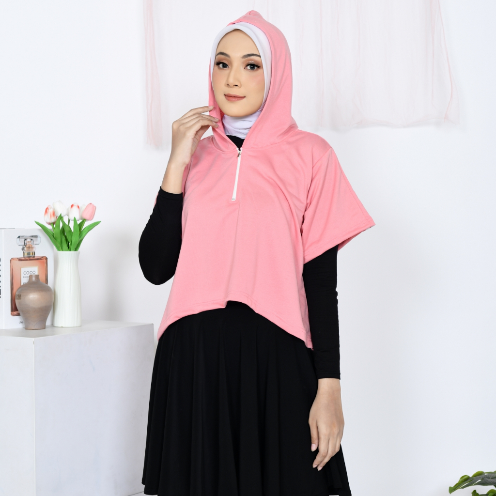 Jual Victoria Hijab Hoodie Rompi Sporty | Shopee Indonesia