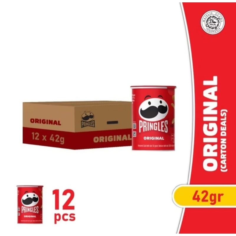 Jual Pringles Mini 42gram (1 Dus isi 12 pcs) All Varian / Pringles ...