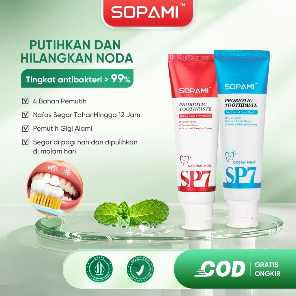Jual SOPAMI SP7 Pro Pasta Gigi odol pemutih gigi dan karang gigi dan ...