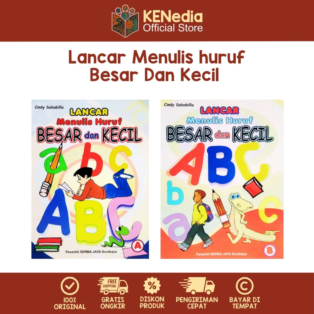 Jual Buku Lancar Menulis Huruf Besar Dan Kecil - 1 Set Lancar Menulis ...