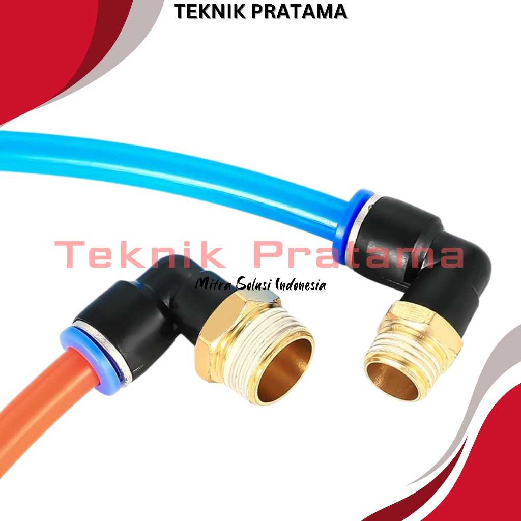 Jual FITTING ELBOW PNEUMATIC SELANG 4MM DRAT m5 (5mm) | Shopee Indonesia