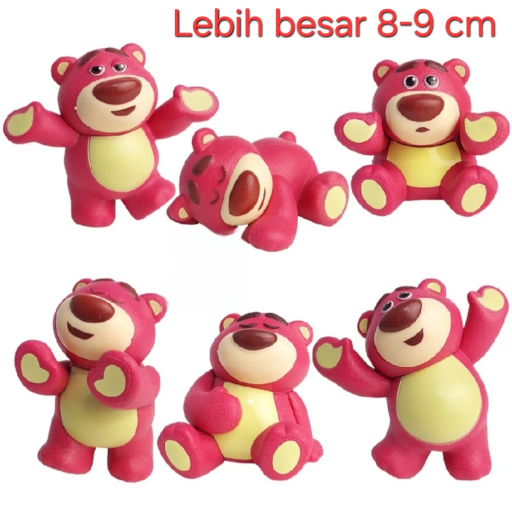 Jual Koleksi Figure Lotso Pink Bear Disney Toy Story Topper Cake ...