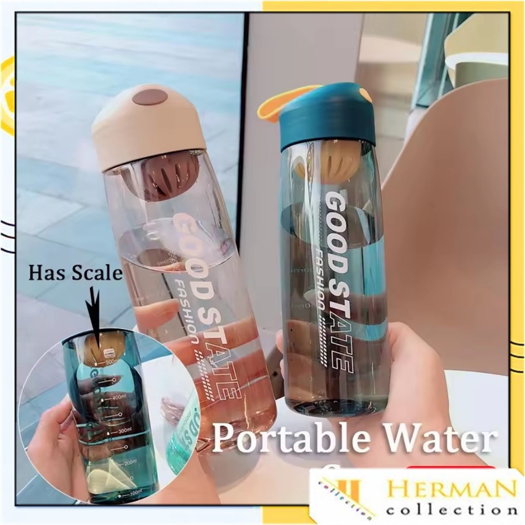 Jual HC Botol Minum Good State 550ml Botol Minum Aesthetic Sport 650ml Tumbler Plastik Bening ...