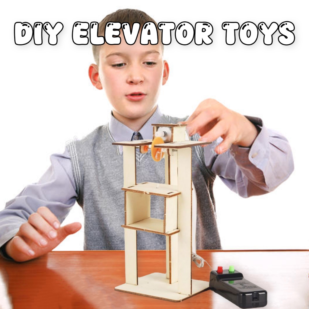 Jual Experiment kit science DIY craft kit Science lab kit Elevator Lift ...