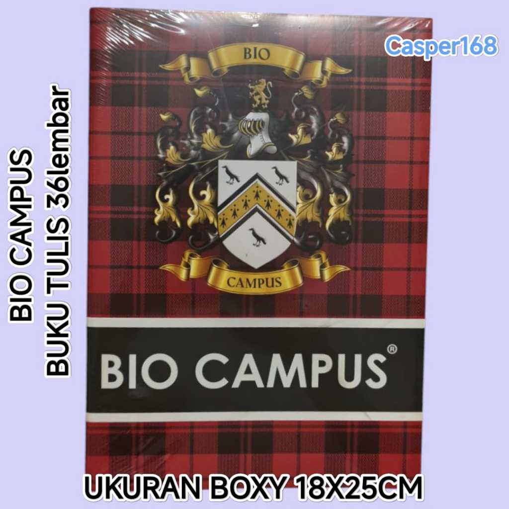 Jual BIO - BUKU TULIS BIO CAMPUS 36 LEMBAR UKURAN BOXY / 1 PACK=10PCS ...