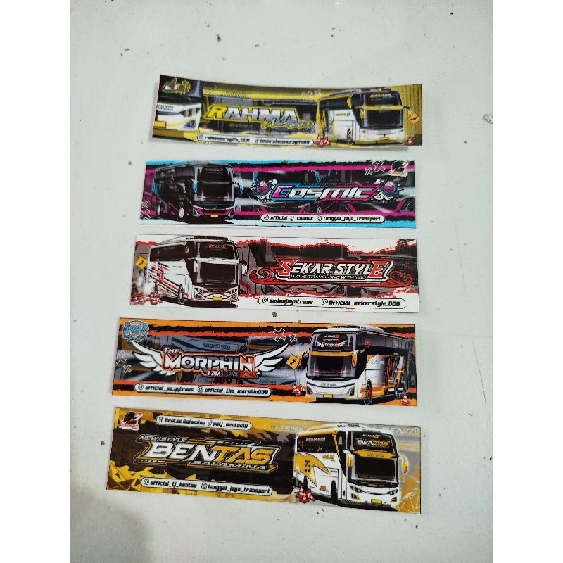 Jual Stiker Bus Artis Terlengkap & Harga Terbaru Juni 2026 | Shopee ...