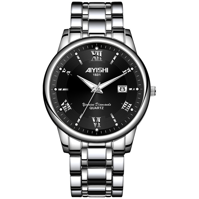 Jual Jam Tangan 1601 Pria dewasa Cowok terbaru Analog Stainless Steel ...