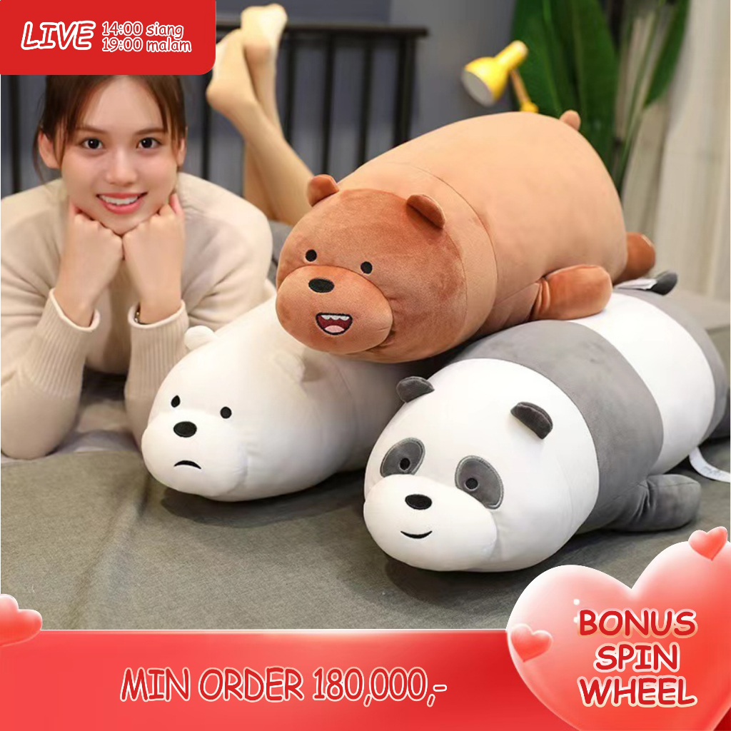 Jual Boneka Panda Beruang Bantal Guling Boneka Mainan Boneka anak Kado ...