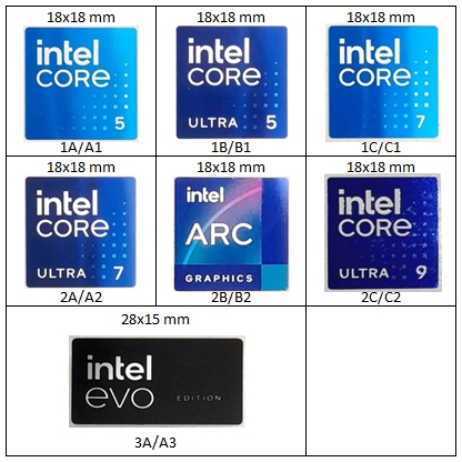Jual Stiker Logo Intel Core Ultra ARC Graphics Original | Shopee Indonesia