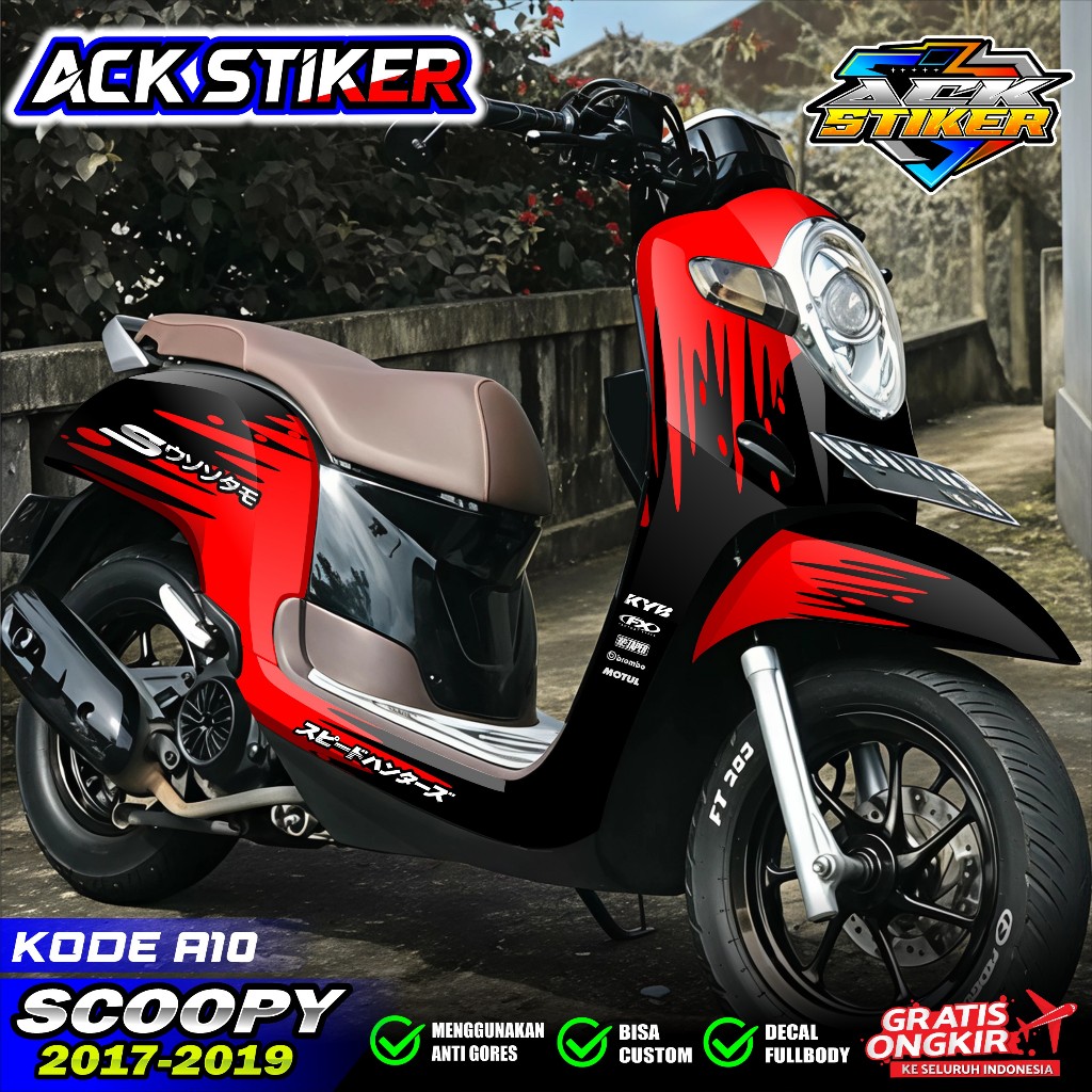 Jual ( COD ) TERBARU Decal Sticker Honda Scoopy 2017 2018 2019 2020 ...