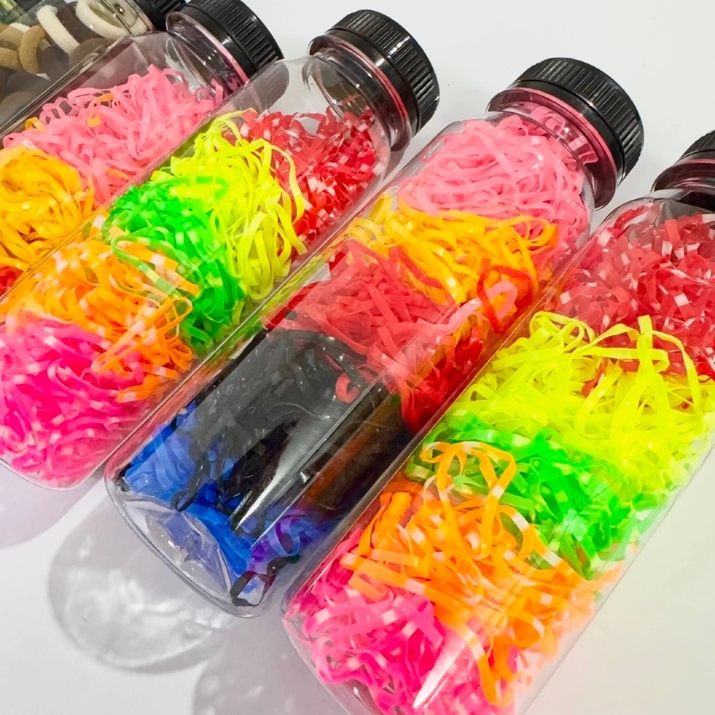 Jual 1000PCS Karet Rambut Jepang Botol | Karet Jepang Tabung | Ikat ...