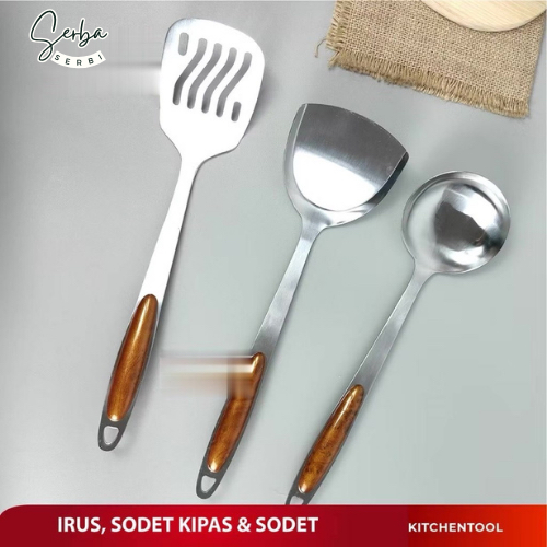 Jual SB-S10 Kitchen Ware Sodet Stainless Steel Spatula Sutil Susuk ...