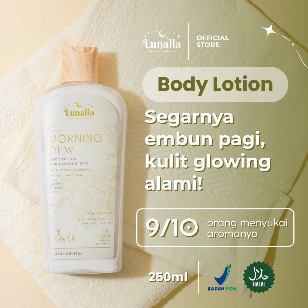 Jual LUNALLA Morning Dew Body Lotion 250ml - Hand Body Aromaterapi ...