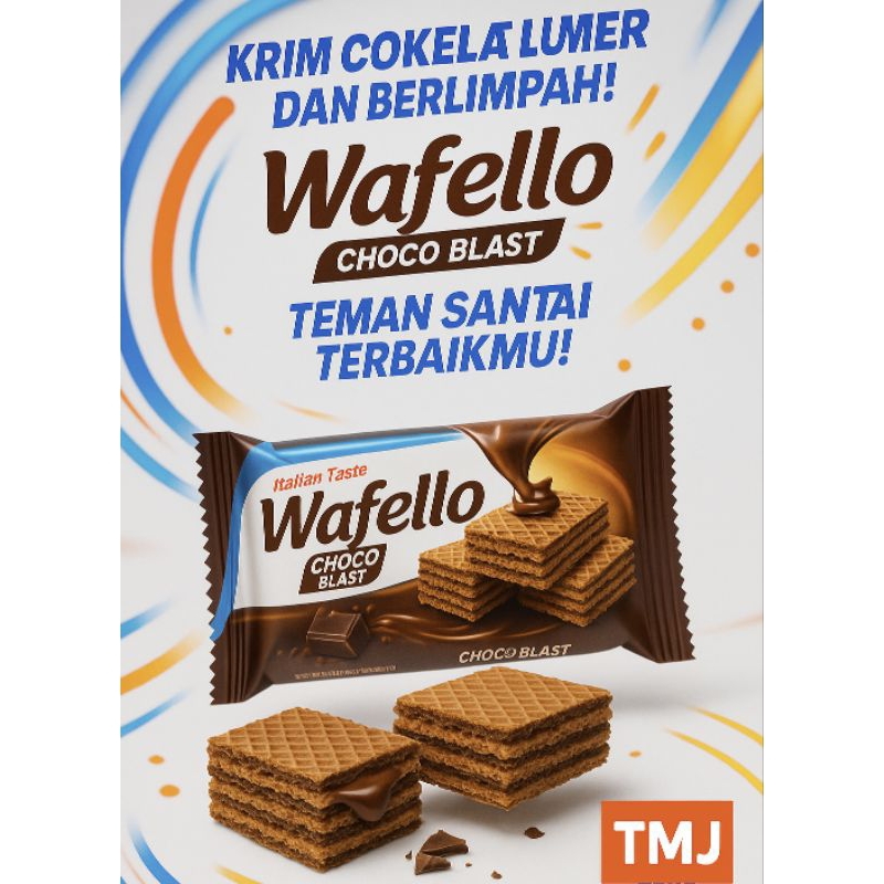 Jual Wafello Choco Blast 97.6g - Wafer Coklat Krim Lumer Berlimpah (1 ...