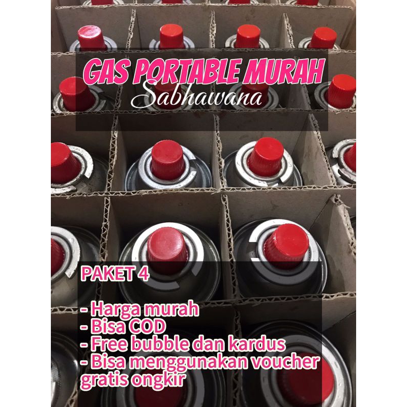 Jual GAS PORTABLE ISI 4PCS | Shopee Indonesia