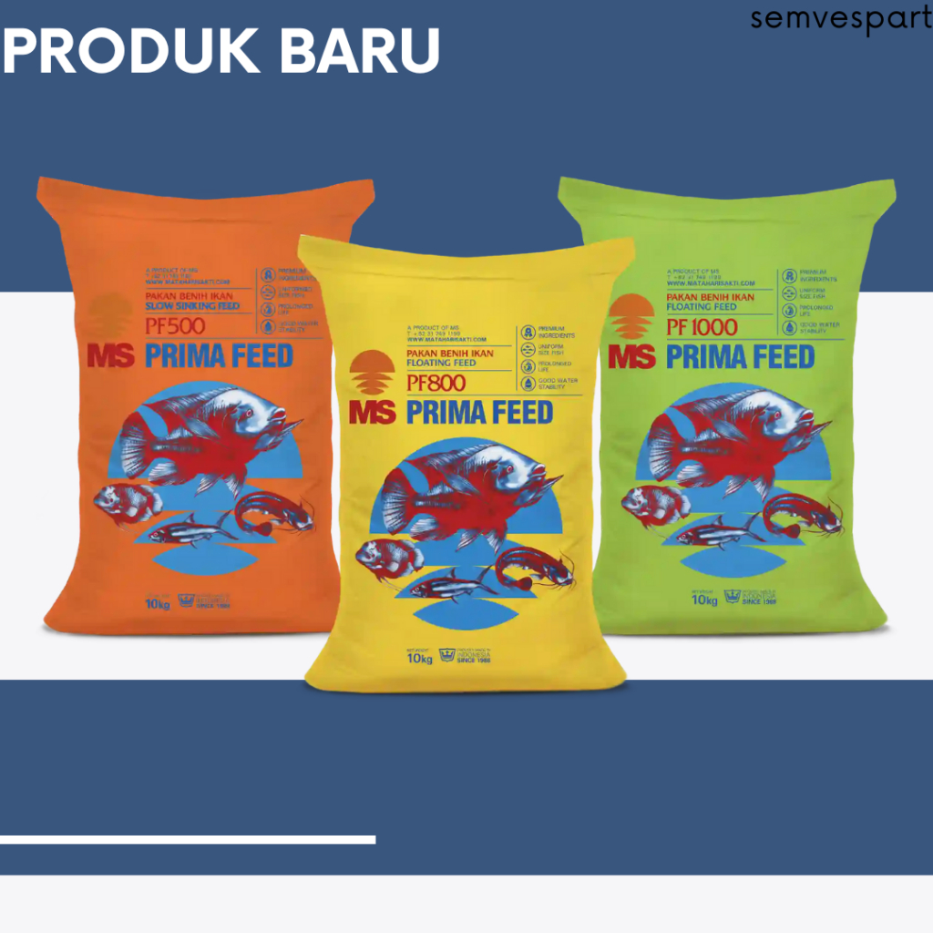 Jual PAKAN IKAN PF100 PF500 PF800 PF 1000 PRIMA FEED INSTAN | Shopee ...